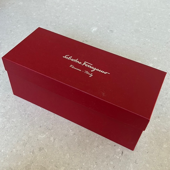 Salvatore Ferragamo | Shoes | Ferragamo Shoe Box Red Empty Sandals ...